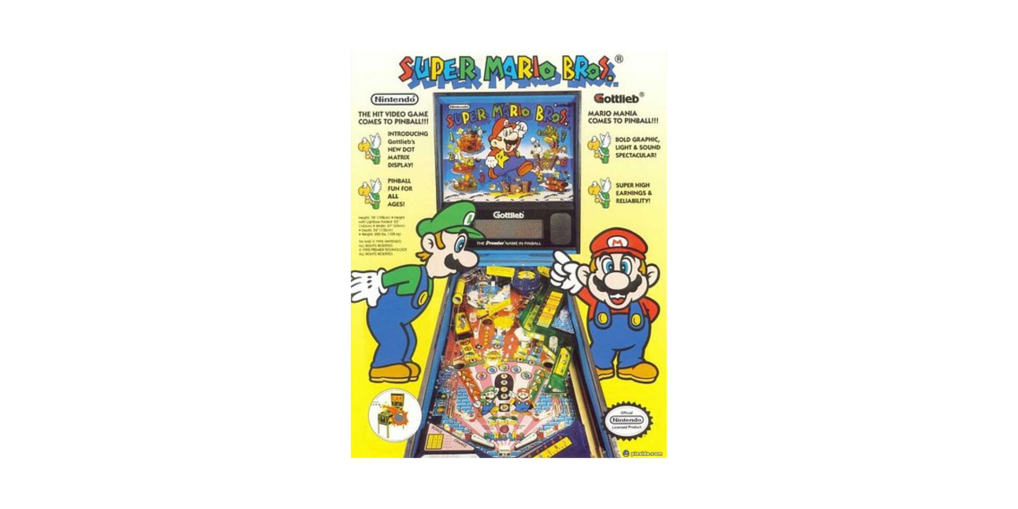 Super Mario Bros. by Gottlieb - The Pinball Gameroom